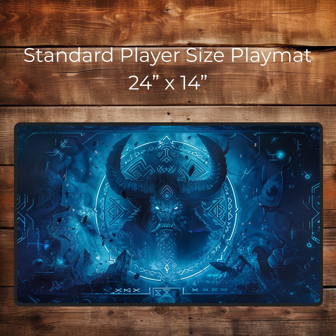 Norse Mythological Monster TCG Battle Playmat, Custom Playmat, 24x14 ...