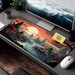 Japanese Sunset Desk Mat, Japan Gaming Setup, Large Game Table Decor ...