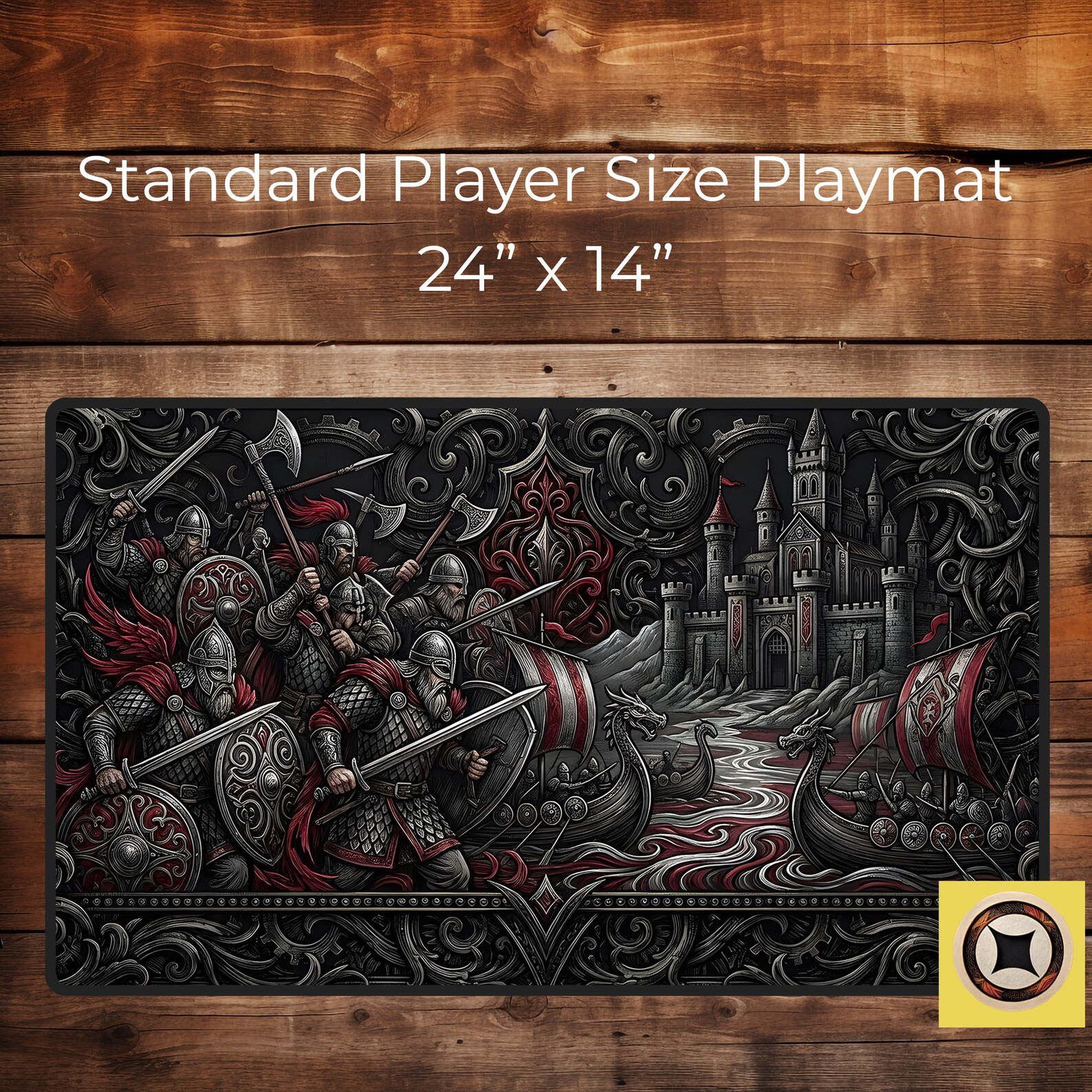 Viking Warfront Desk Mat, Large Gaming Desk Mat, Extended Mouse Pad ...