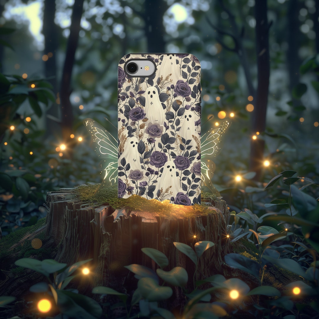 Cottagecore Roses and Ghosts Phone Case, iPhone Tough Case, Galaxy Case ...