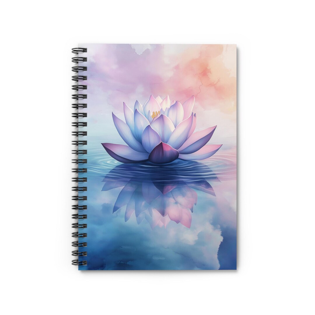 Cute Lotus Journal - Personal Healing Journey Journal or Diary - Spiral ...