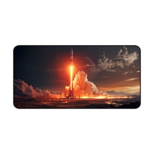 Spectacular Rocket Launch Desk Mat, Rocket Mouse Pad, Rocketry Mousepad ...