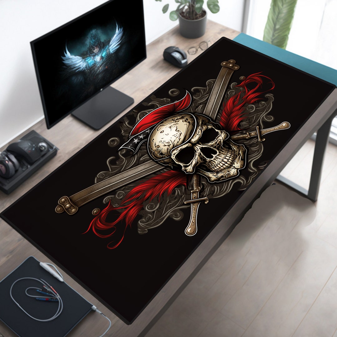 Big Gaming Mouse Pad Gamer Mousepad Pirate Desk Mat XL Fantasy Desk Pad ...