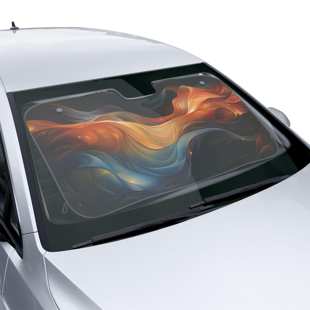 Glorious Waves of Color - Eye Catching Car Windshield Cover ...