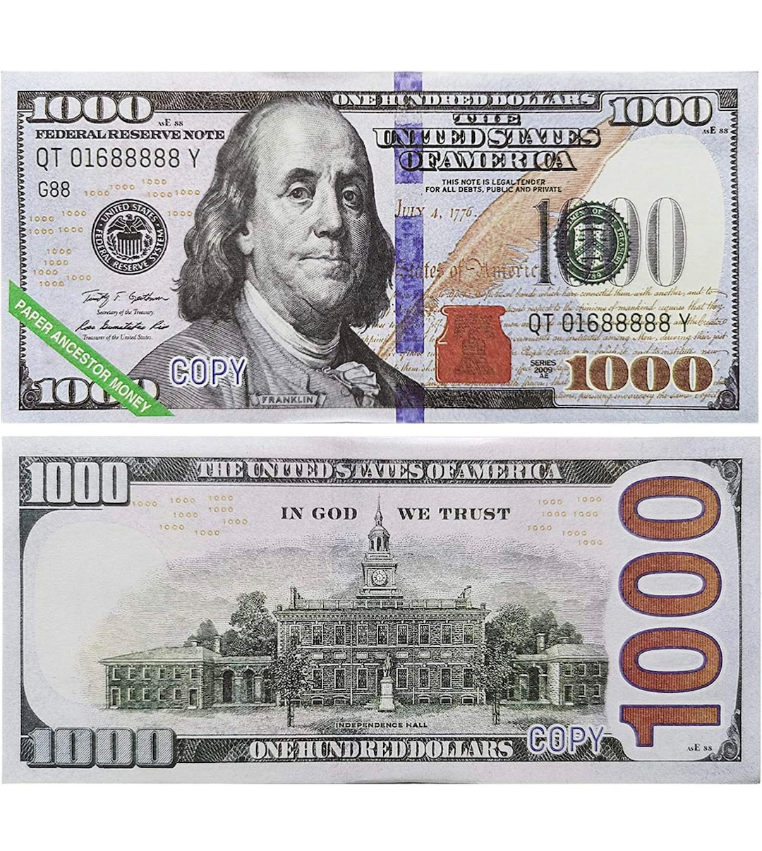 1K Placeholder, 1000 Dollar Placeholder, Cash Envelope Place Holder ...