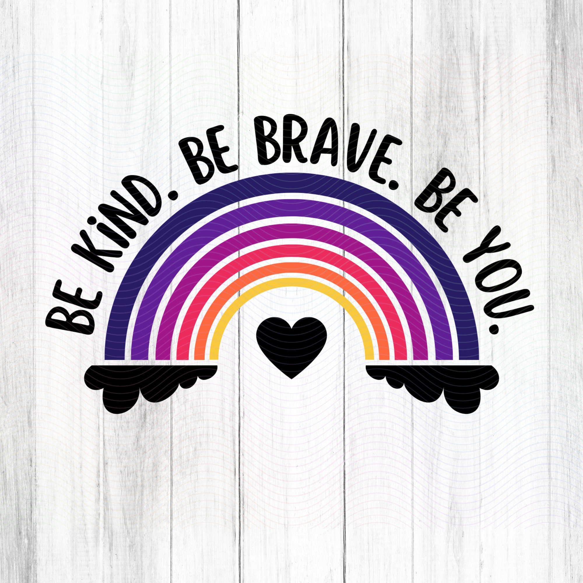 Rainbow Bundle SVG, PNG Sublimation, Be Kind Criut Cut File, Rainbow ...