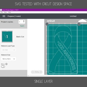 OCD Awareness SVG, Cricut Cut File, Teal Ribbon Car Decal SVG, Digital ...