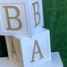Large Wood Blocks, Baby Shower Blocs ABCD Blocks Large Wood Blocks - Etsy