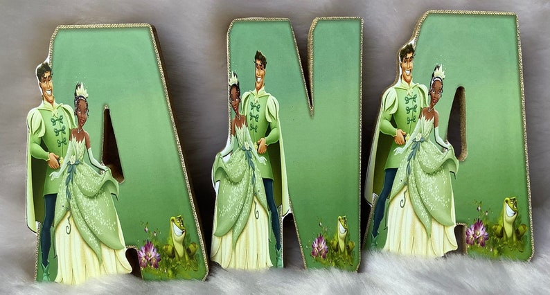 Princess Tiana Letters Theme, Princess Tianaa,b,c,d Party Decorations ...