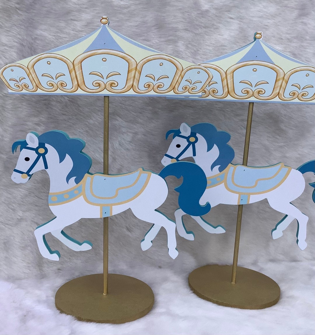 Carousel Party Favor Centerpieces, Unicorn Birthday Party Decorations ...
