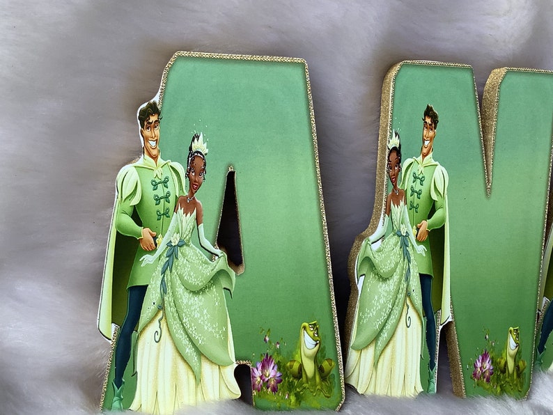 Princess Tiana Letters Theme, Princess Tianaa,b,c,d Party Decorations ...