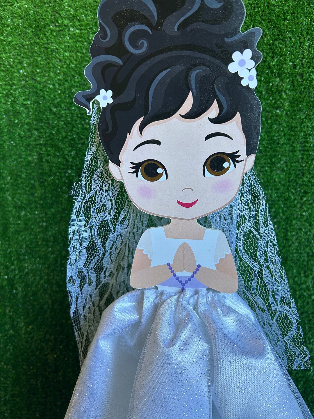 First Communion Theme Girls Centerpieces, Primera Communion Decorations ...