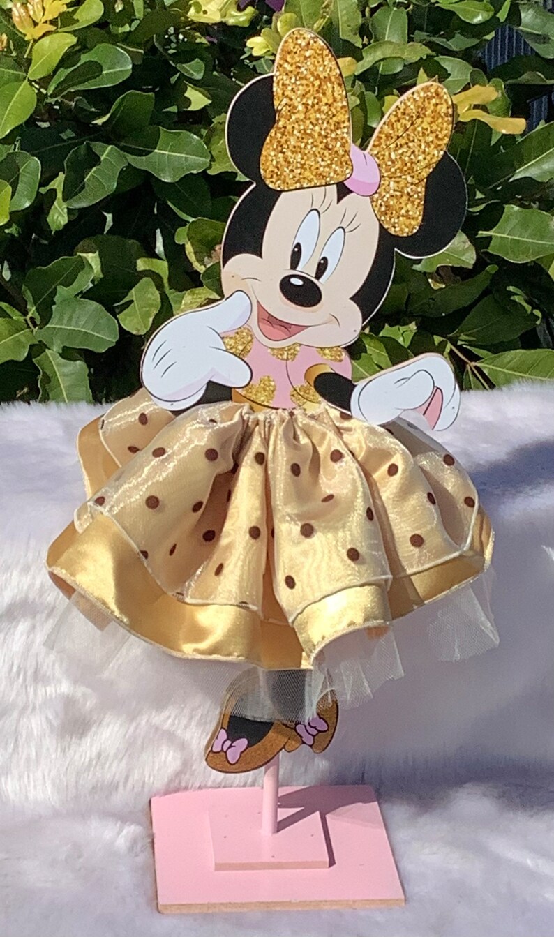 Gold Minnie Mouse Minnie Mouse Birthday Party Decorations - Etsy
