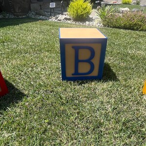 Large Wooden ABCD Baby Blocks: Custom Nursery Decor - Etsy
