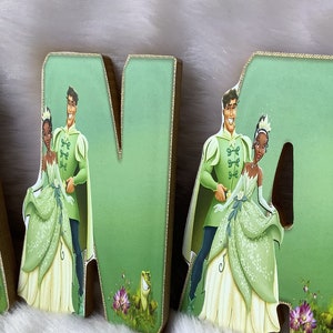 Princess Tiana Letters Theme, Princess Tianaa,b,c,d Party Decorations ...