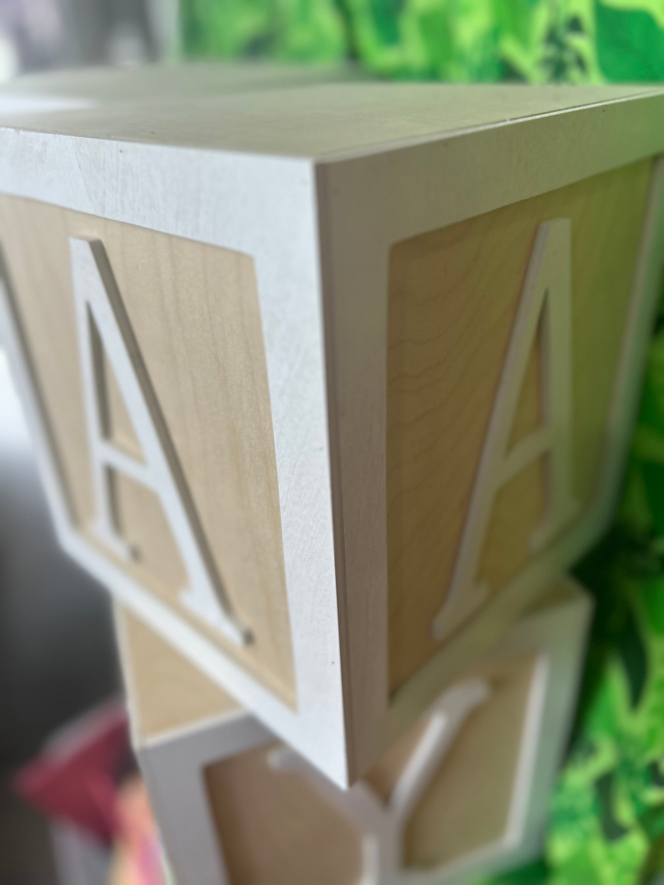 Large Wooden Baby Blocks Large Wood Blocks, Baby Shower Blocs ABCD