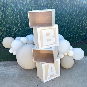 Large Blcoks, Baby Shower Wood Blocks, A,B,C Wood Blocks - Etsy