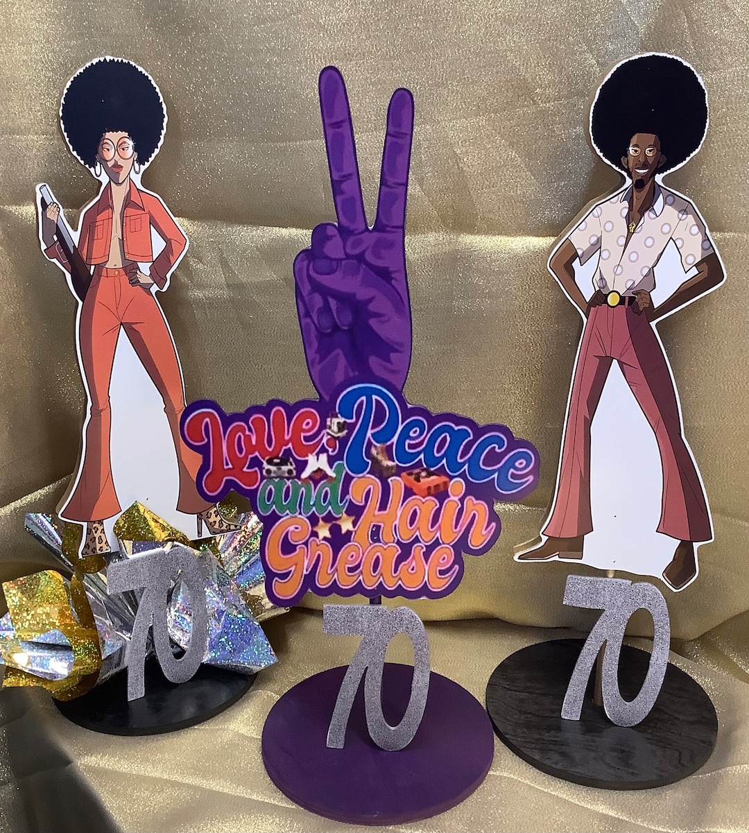 70s Party Centerpieces Theme, 70th B Party Favors - Etsy