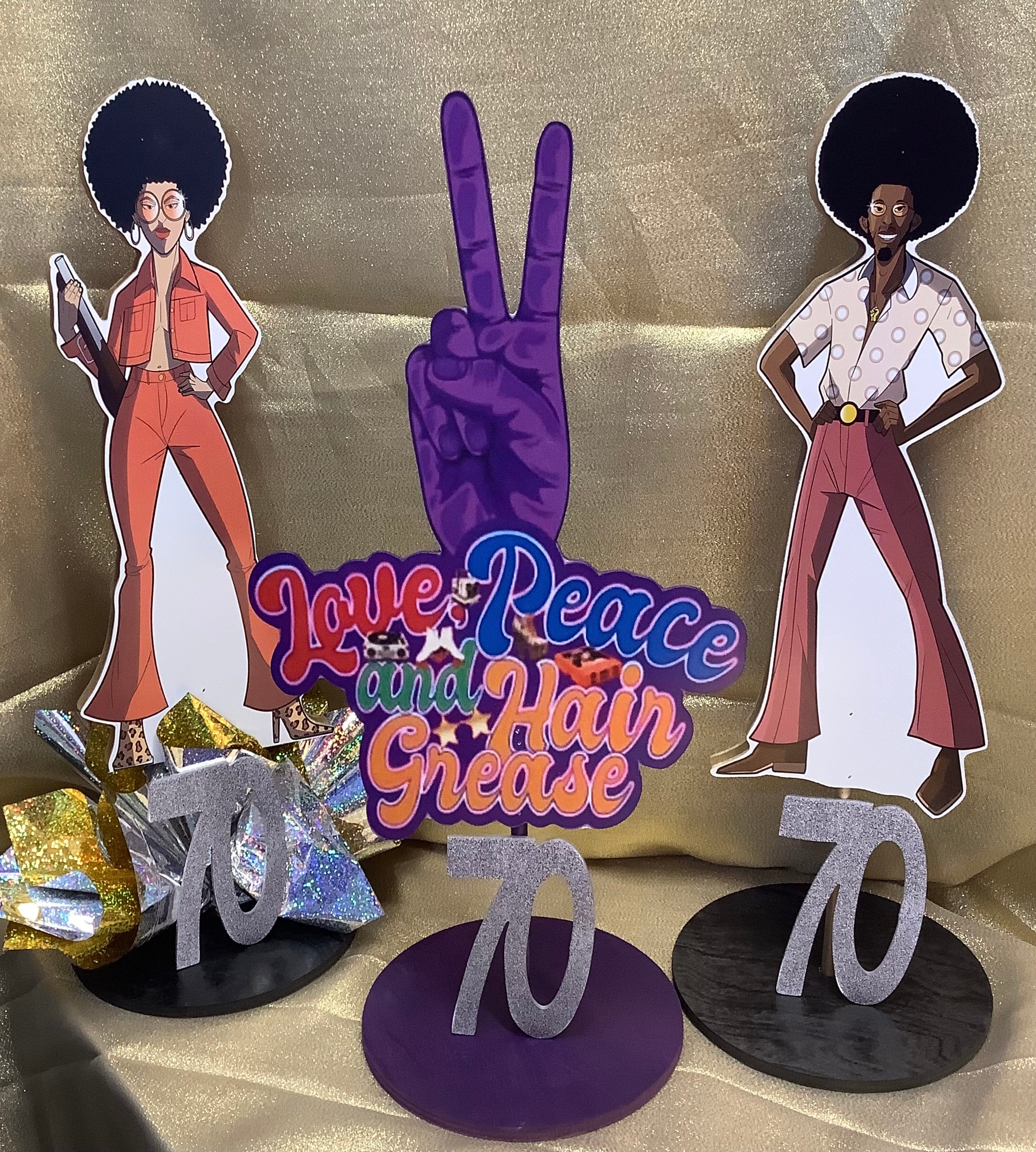 70s Party Centerpieces Theme, 70th B Party Favors - Etsy