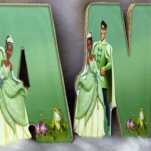 Princess Tiana Letters Theme, Princess Tianaa,b,c,d Party Decorations ...
