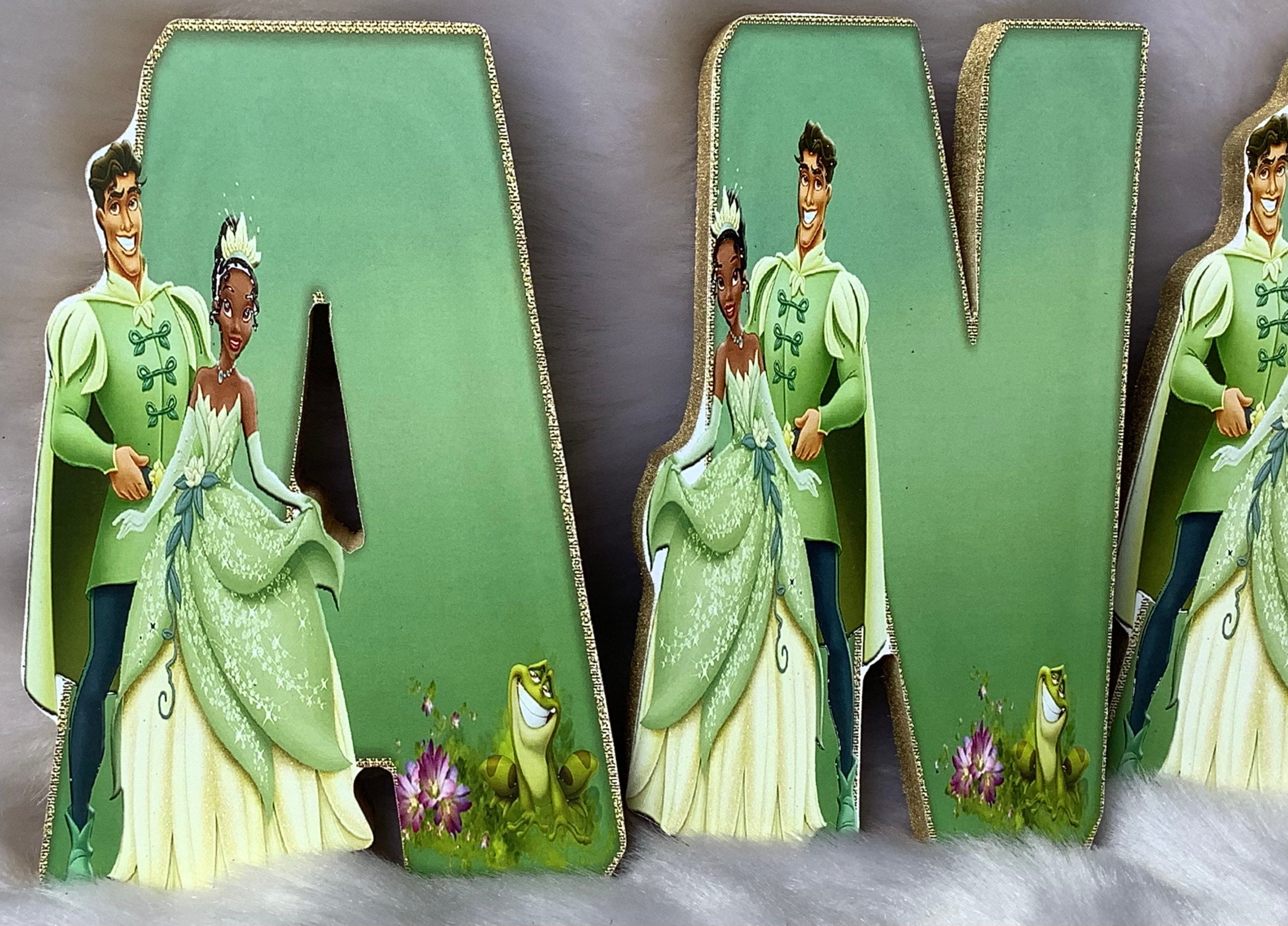 Princess Tiana Letters Theme, Princess Tianaa,b,c,d Party Decorations ...