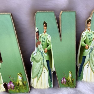 Princess Tiana Letters Theme, Princess Tianaa,b,c,d Party Decorations ...