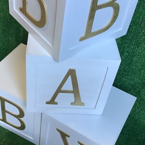 Large Wood Blocks, Baby Shower Blocs ABCD Blocks Large Wood Blocks - Etsy