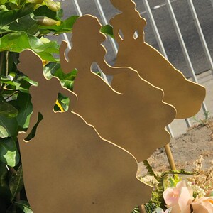 Disney Princess Silhouette Sticks Set of 6 Silhouettes' Party Favor ...