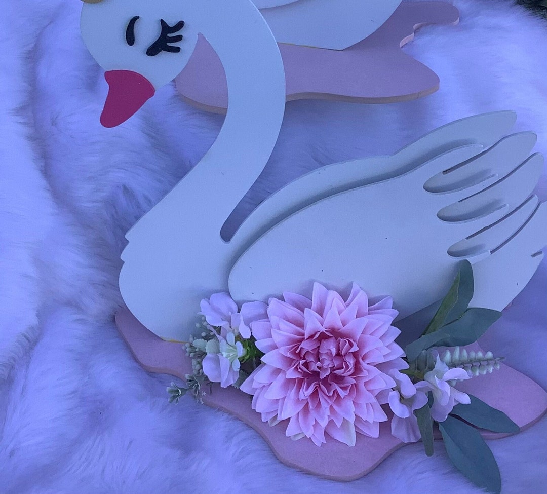 Baby Shower Down Them, White Swan Centerpieces, - Etsy