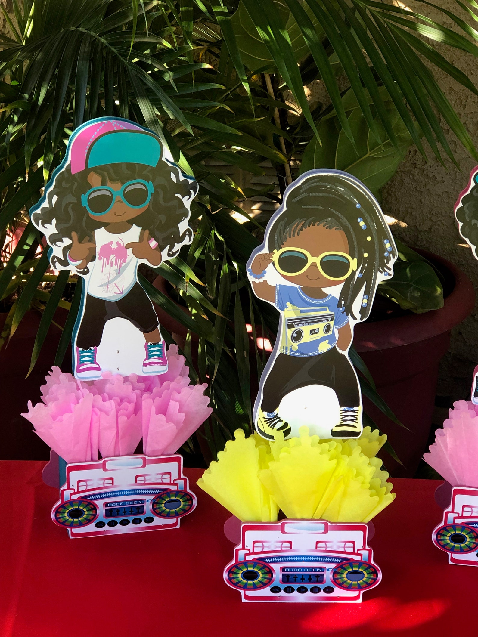 HIP HOP Theme BIRTHADY Decorations Hip Hop Girls Centerpieces - Etsy