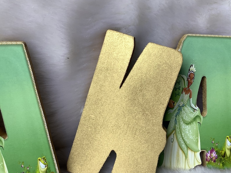 Princess Tiana Letters Theme, Princess Tianaa,b,c,d Party Decorations ...