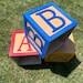 Large Wooden ABCD Baby Blocks: Custom Nursery Decor - Etsy