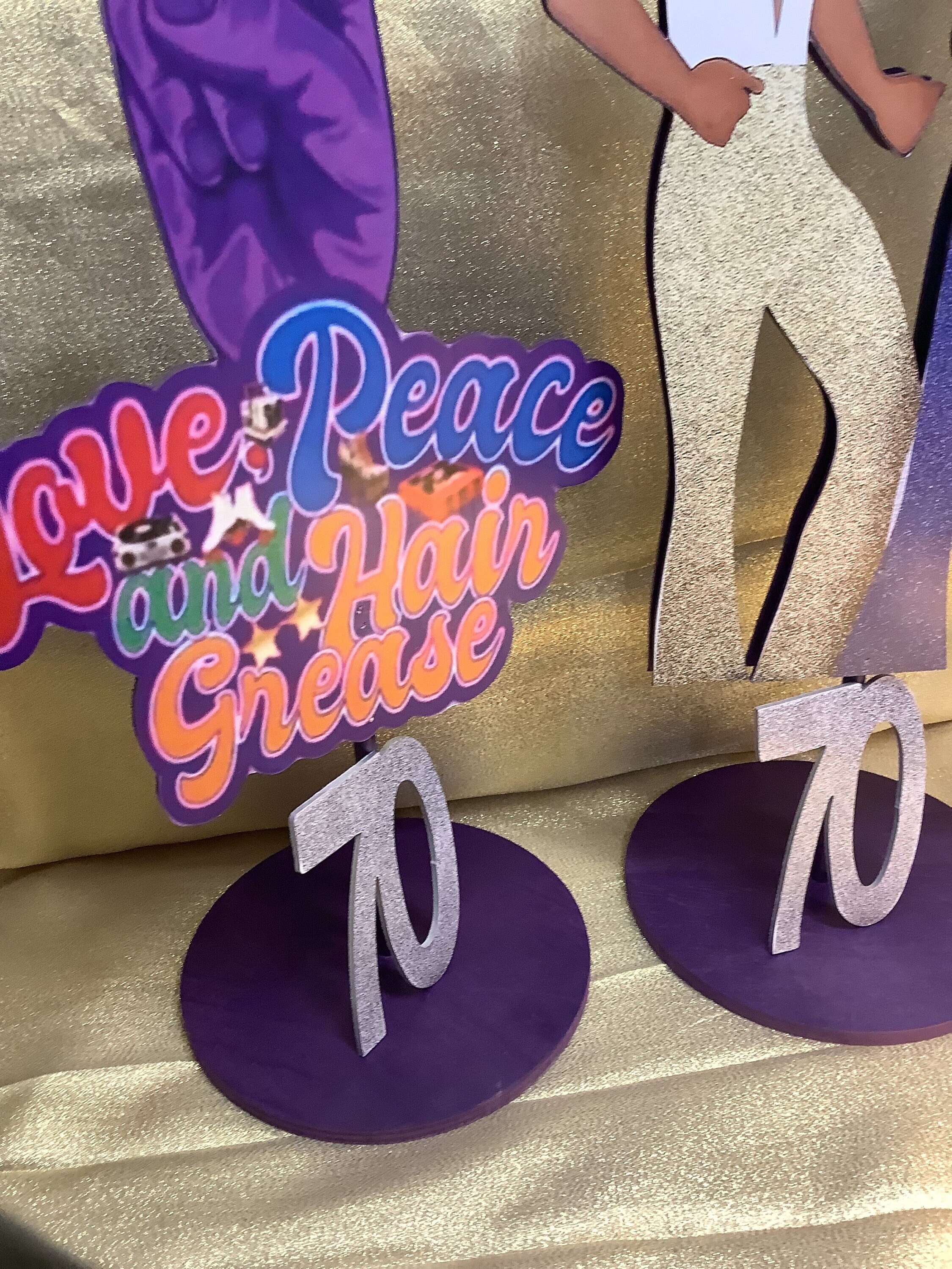 70s Party Centerpieces Theme, 70th B Party Favors - Etsy