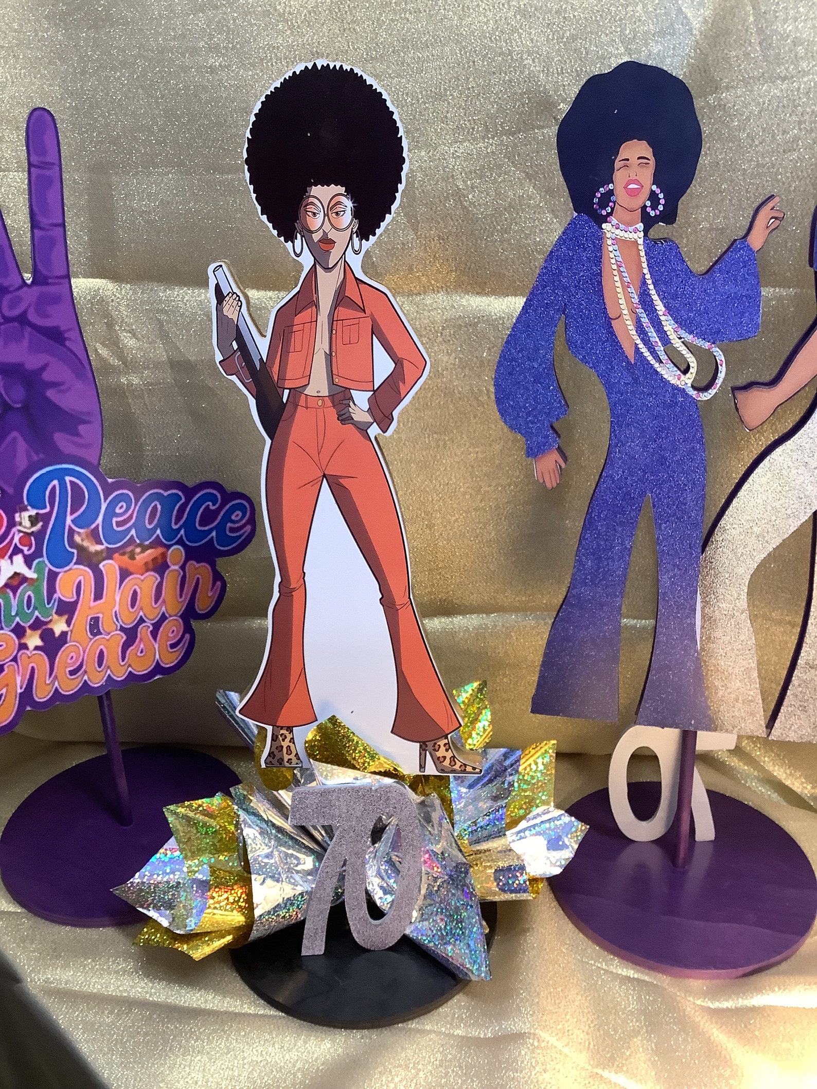 70s Party Centerpieces Theme, 70th B Party Favors - Etsy