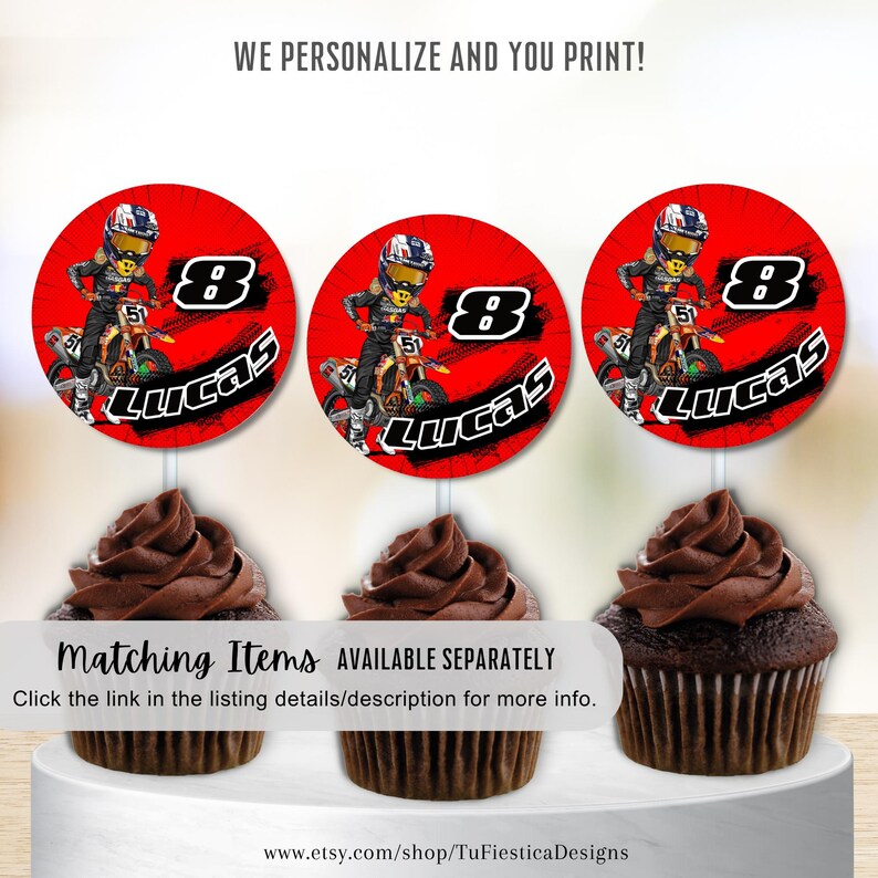 Motocross Chip Bag Wrapper | Dirt Bike Party Favor | Personalized Name ...