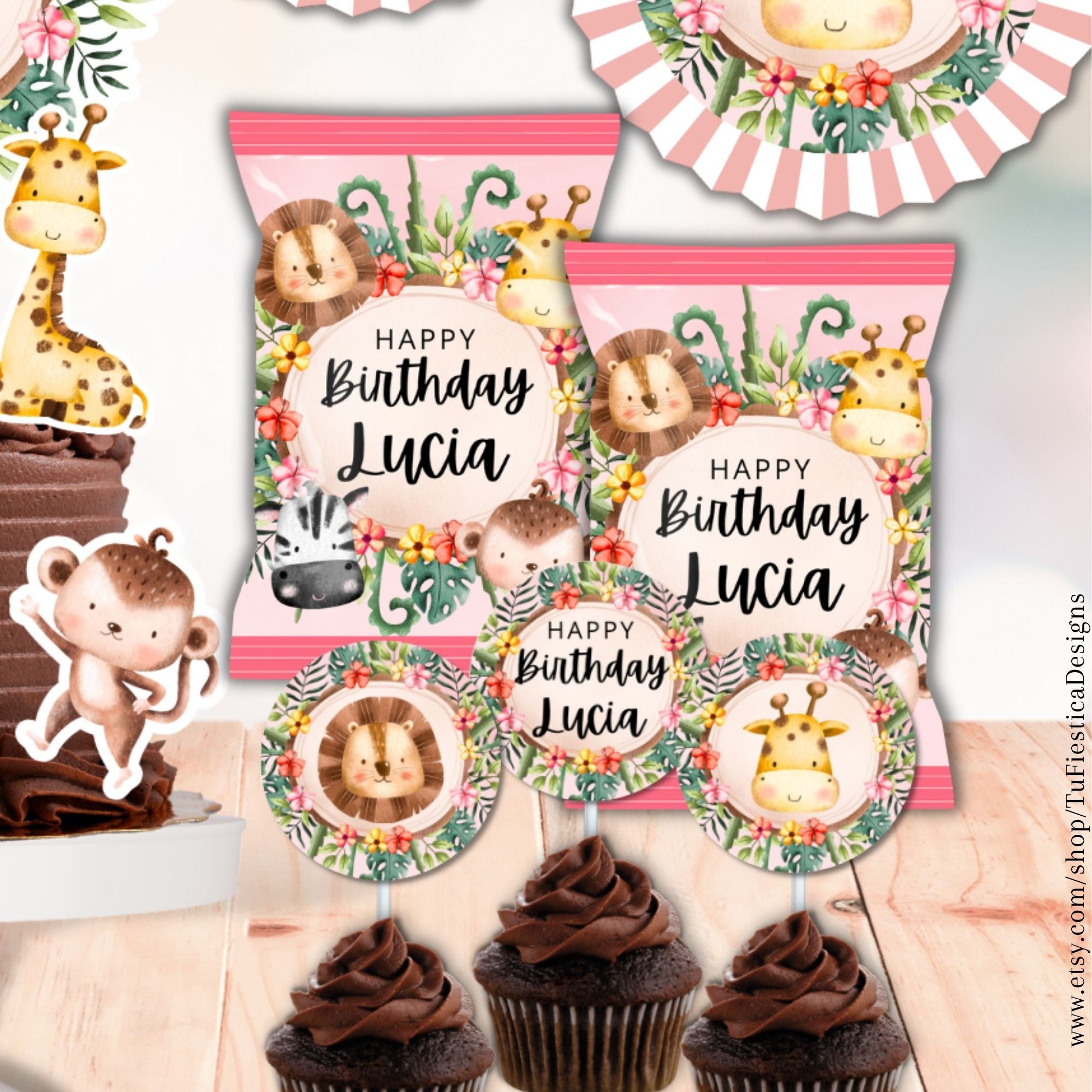 Safari Animals Party Bundle Kit Printables | Jungle Zoo Decor ...