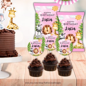Personalize Safari Animals Party Printables / Wild Animal Birthday ...