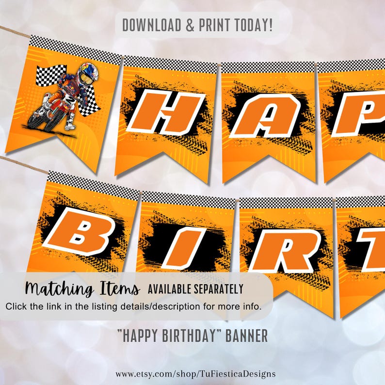 Motocross Chip Bag Wrapper | Dirt Bike Party Favor | Personalized Name ...