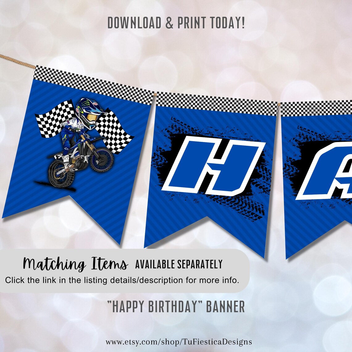 Motocross Chip Bag Wrappers Printable | Dirt Bike Party Favor ...