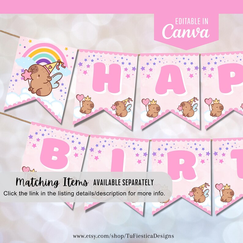 Editable Capybara Water Bottle Labels | Carpincho Birthday Party Decor ...