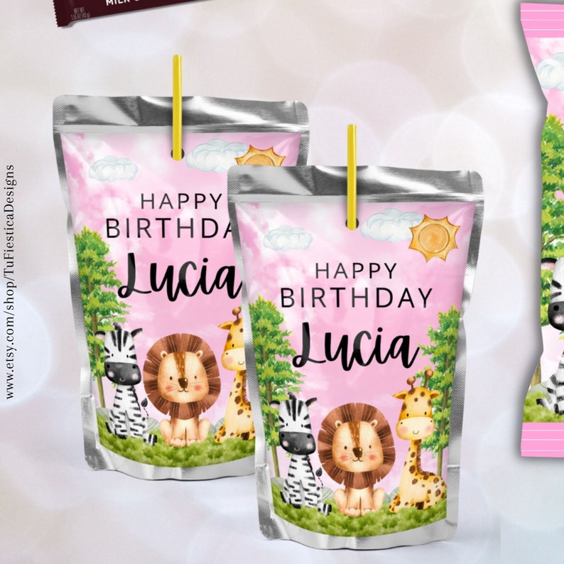 Personalize Safari Animals Party Printables / Wild Animal Birthday ...