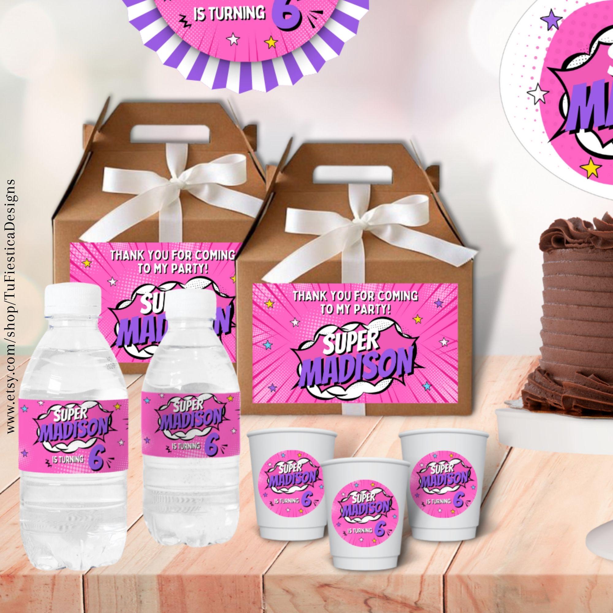 Superhero Girls Comic Party Bundle Printables | Birthday Decor ...