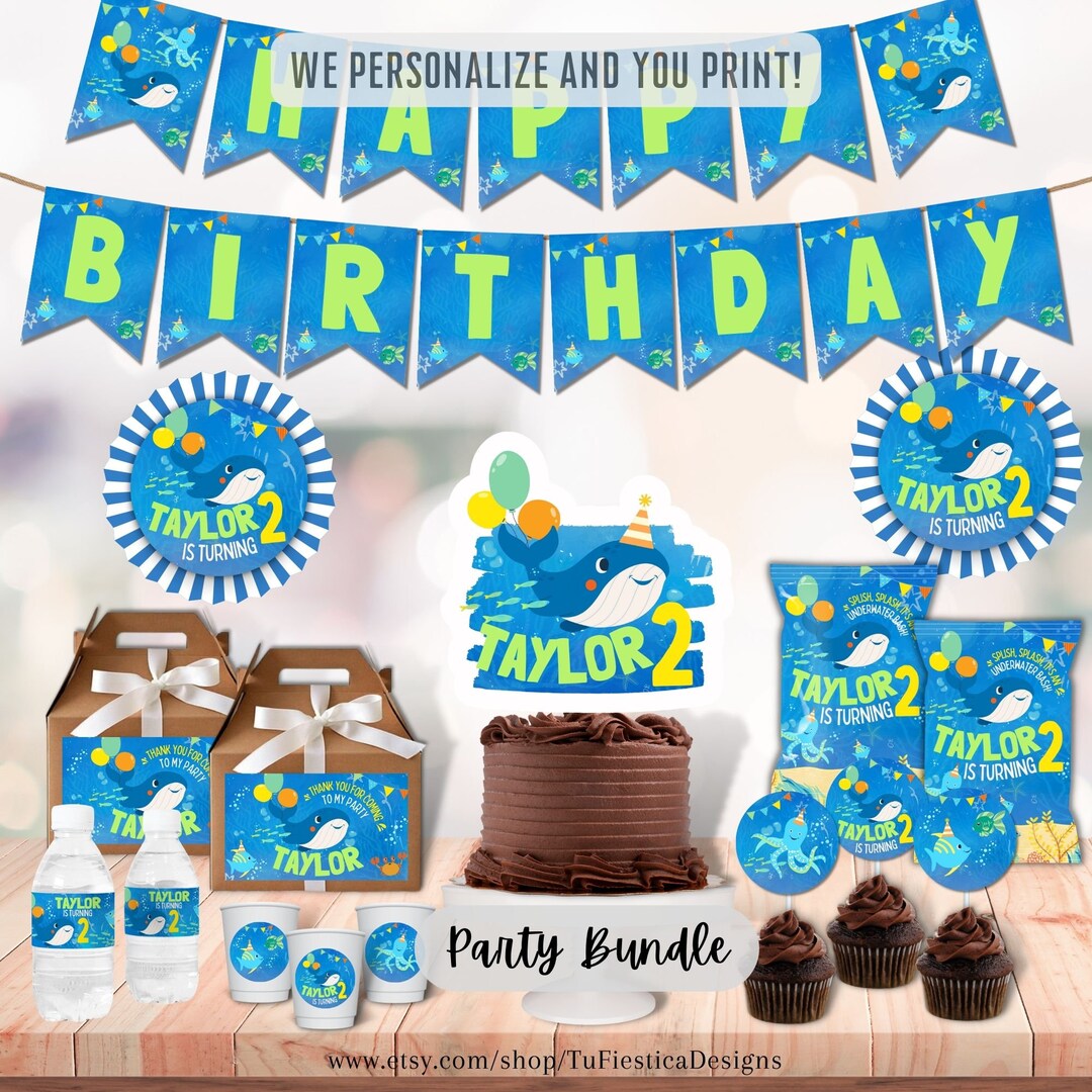 Under the Sea Party Printables / Ocean Animals Birthday Party /sea ...