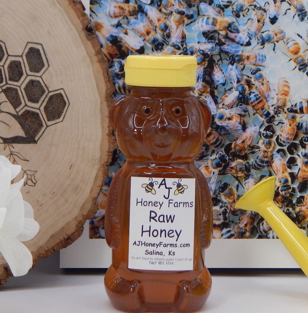 Pure Kansas Honey – 12oz by AJ Honey Farms LLC Raw, Unfiltered, Natural ...