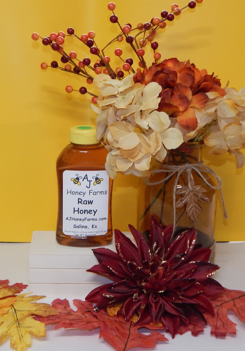 Pure Kansas Honey - 16oz by AJ Honey Farms LLC Raw, Unfiltered, Natural ...