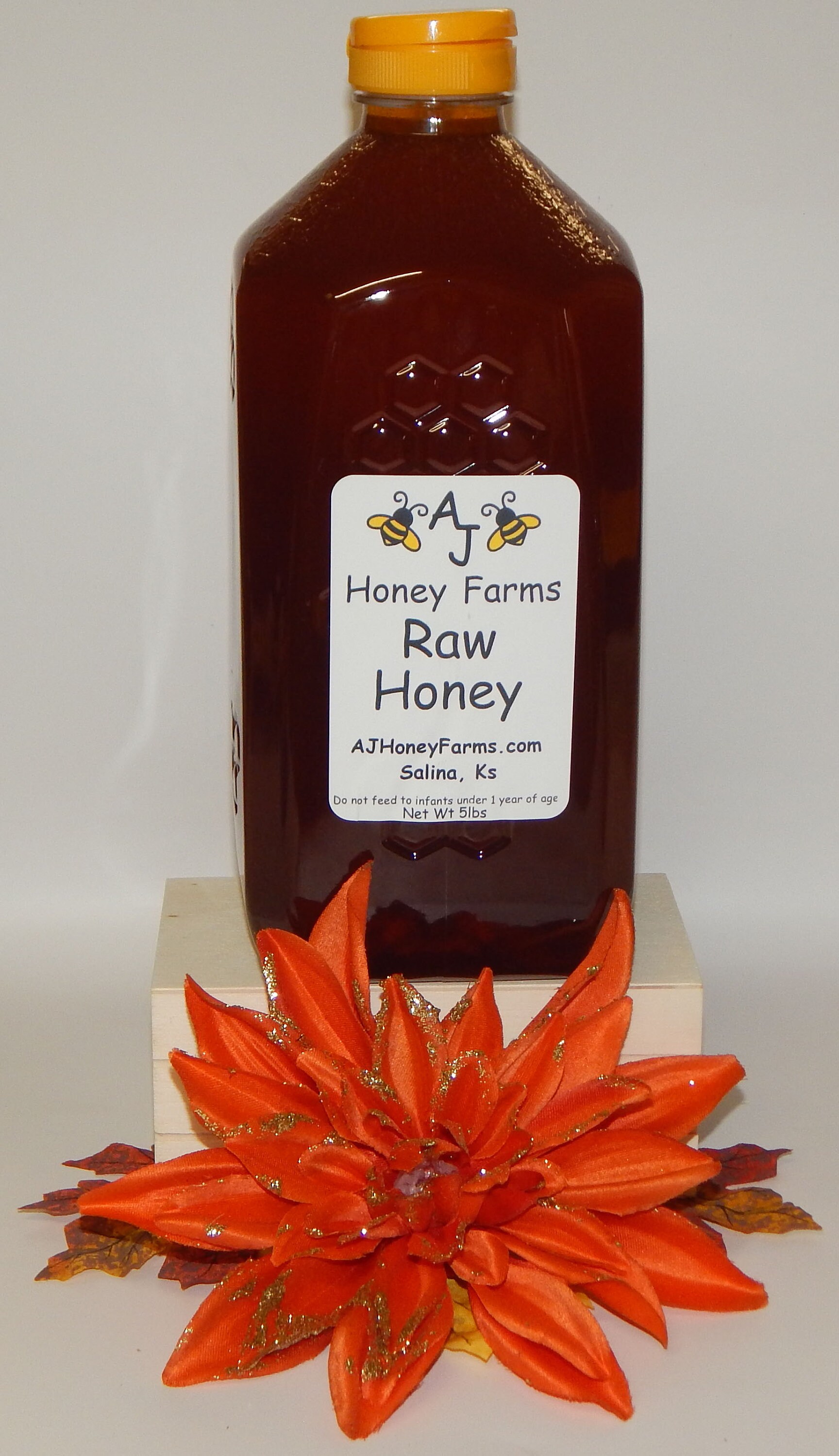 Raw Honey 5lb AJ Honey Farms Kansas - Etsy