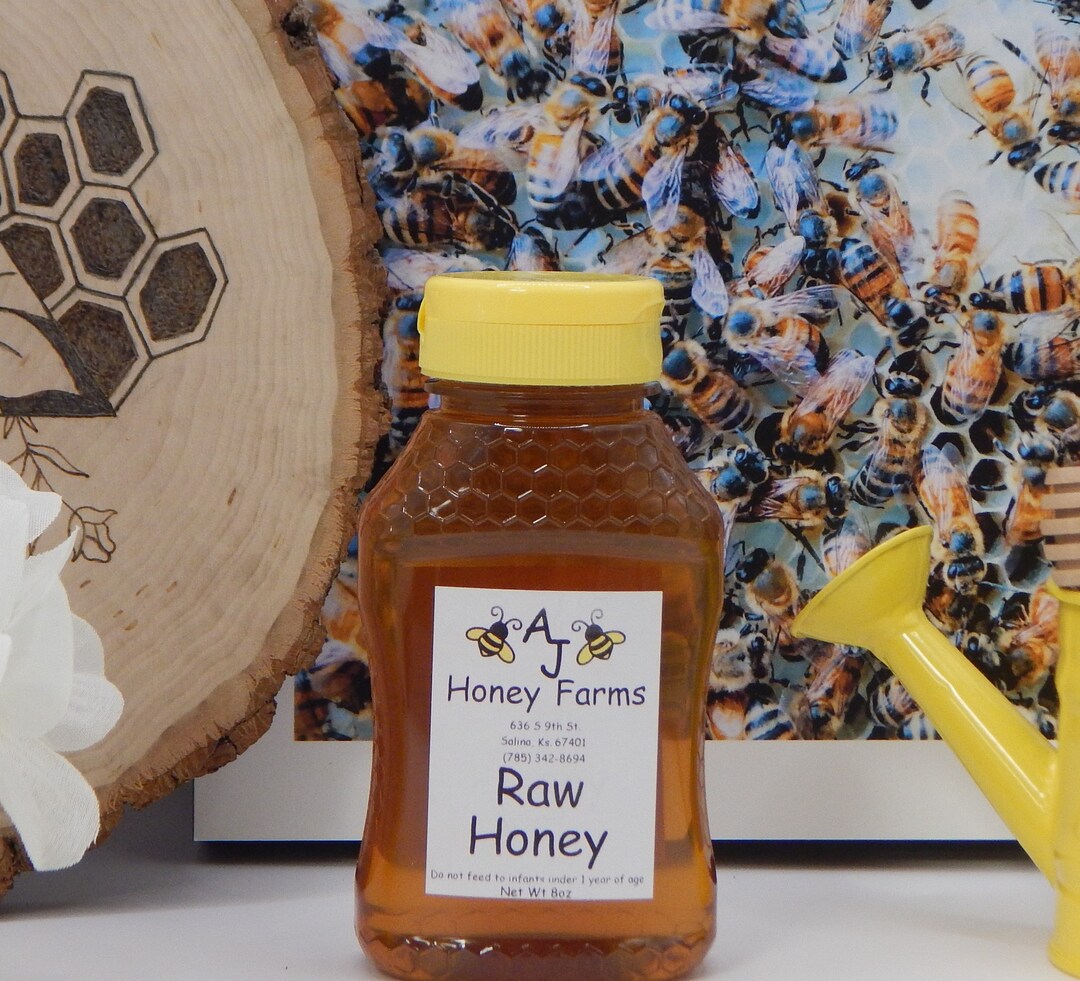 Pure Kansas Honey – 8oz by AJ Honey Farms LLC - Raw, Unfiltered ...