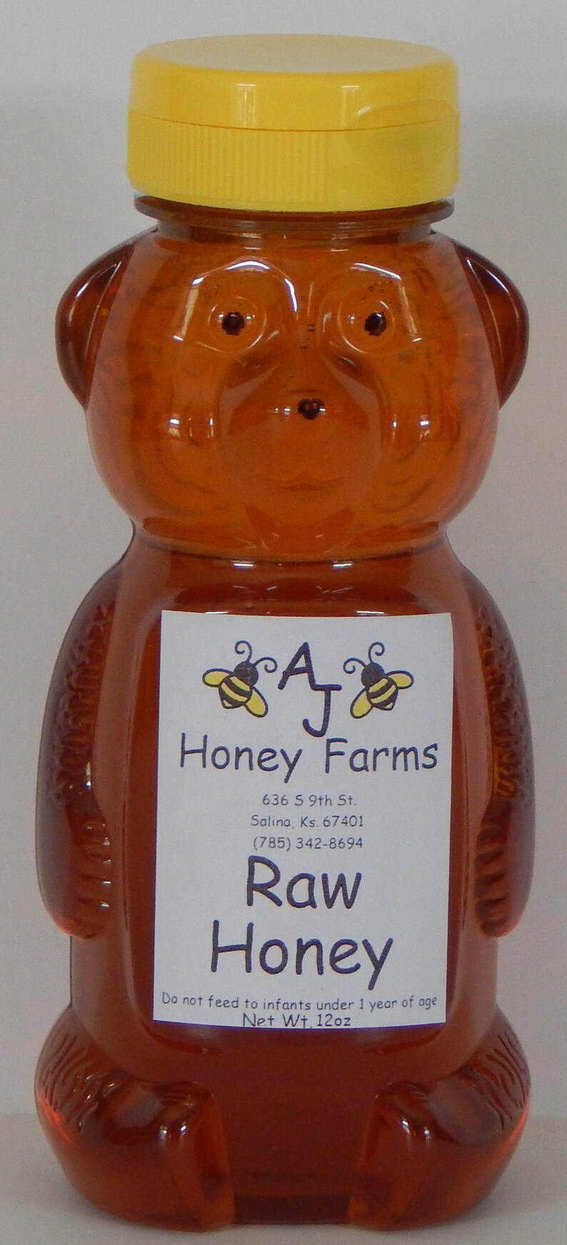 Pure Kansas Honey – 12oz by AJ Honey Farms LLC Raw, Unfiltered, Natural ...