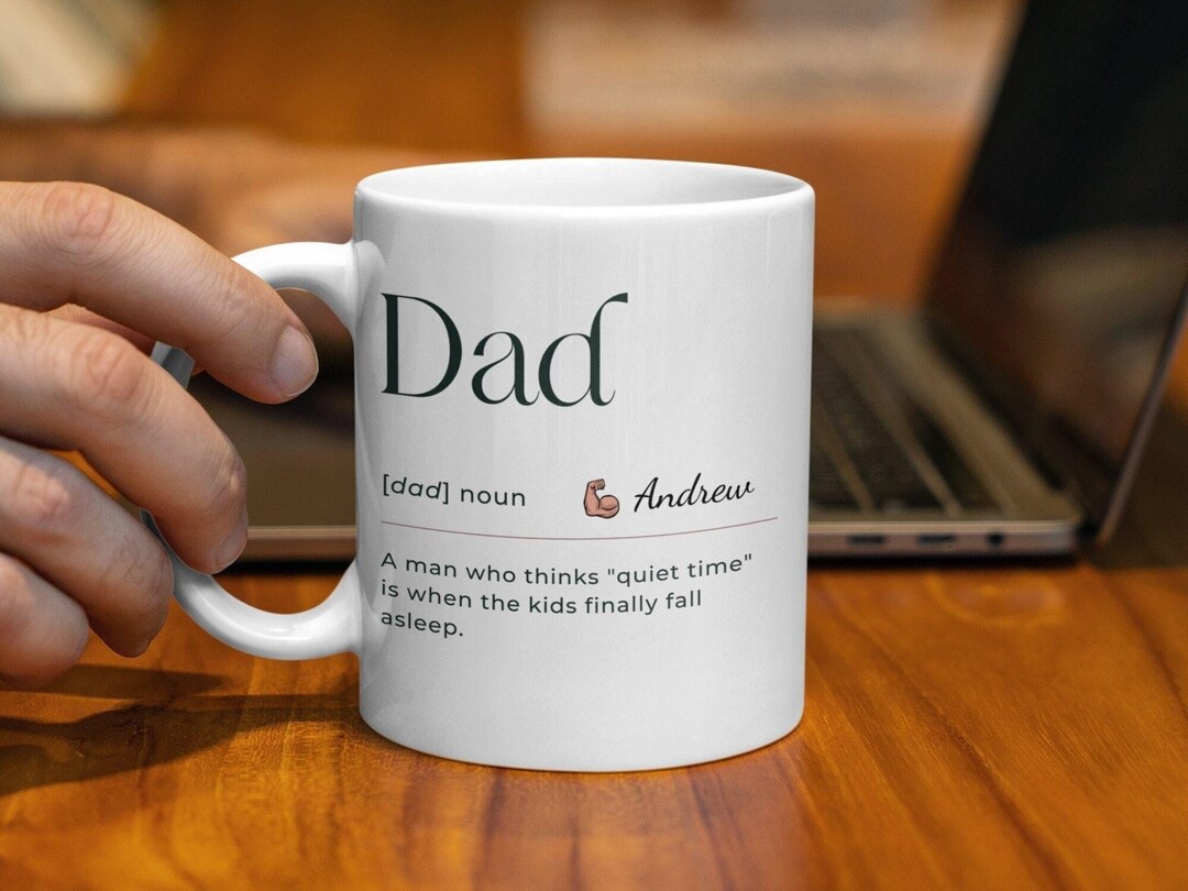 Funny Dad Definition Coffee Mug, Personalized Father's Day Gift - Etsy