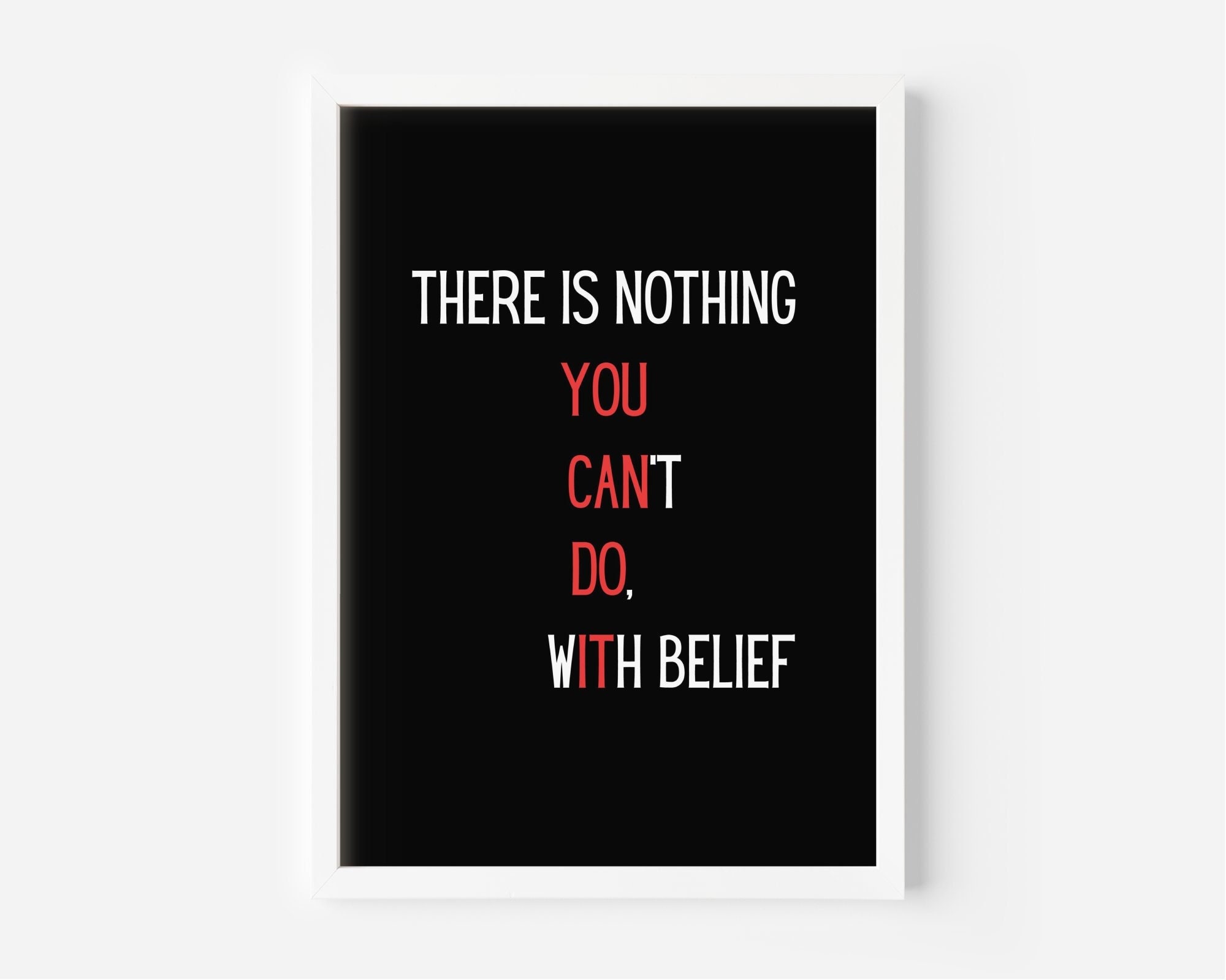 Positivity Wall Art Positive Affirmations Wellbeing - Etsy